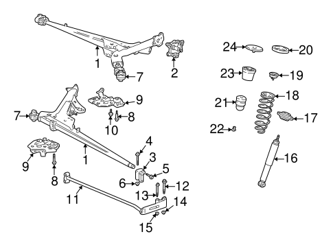 Rear Suspension for 2000 Volvo S70 | TascaParts.com