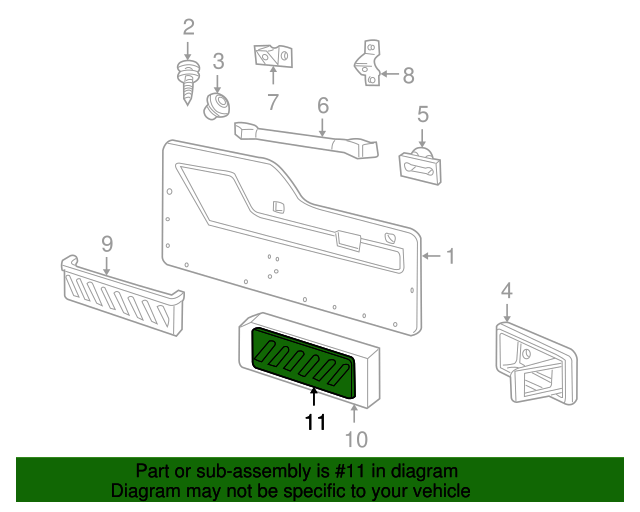 Genuine OEM Speaker Grille Part# BTR5709LNF Fits 1994-2004 Land Rover ...