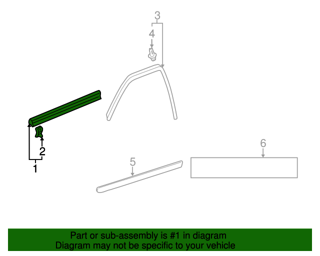 68210-0C010 - Door Window Belt Weatherstrip 2000-2006 Toyota Tundra ...
