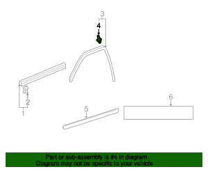 1993-2006 Toyota Frame Molding Fastener 75792-34010 | OEM Parts Online