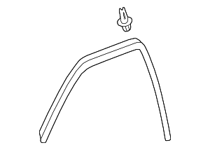 2000-2006 Toyota Tundra Frame Molding 75072-0C010 | Toyota Parts