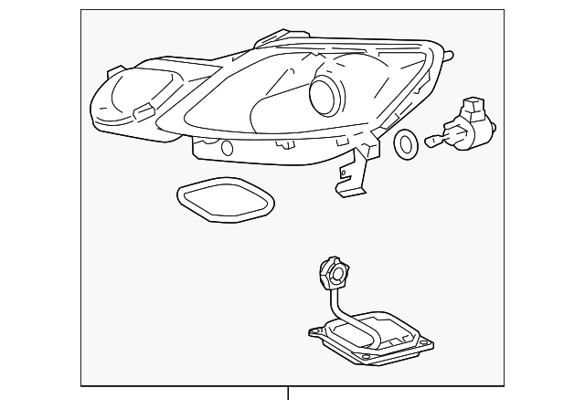 Lexus OEM Headlamp Assembly Part# 81070-30B51 | OEM Vehicle Parts