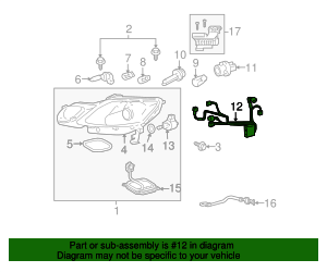 2006-2011 Lexus Socket & Wire 81125-30B50 | OEM Parts Online