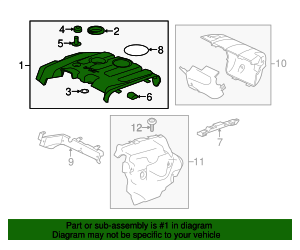 2013-2016 Cadillac ATS Engine Intake Manifold Cover 12670885 | GM OEM ...
