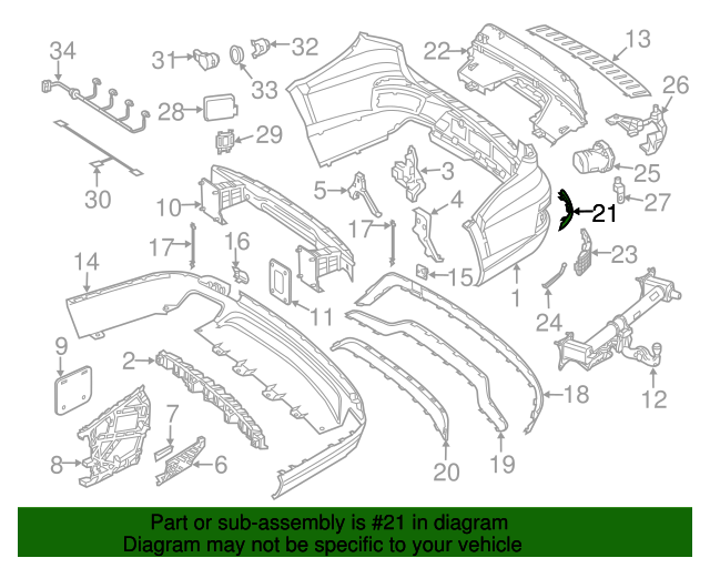 166-820-04-74 - Reflector 2013-2019 Mercedes-Benz | Mercedes-Benz USA Parts