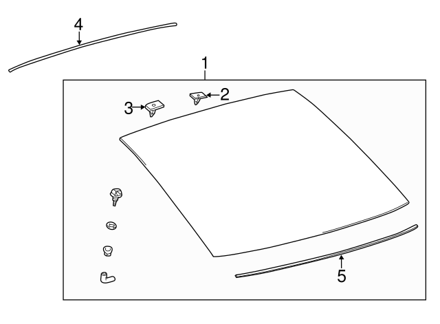 2011-2016 Scion tC Spacer Back Window 64818-21050 | Toyota Parts Center