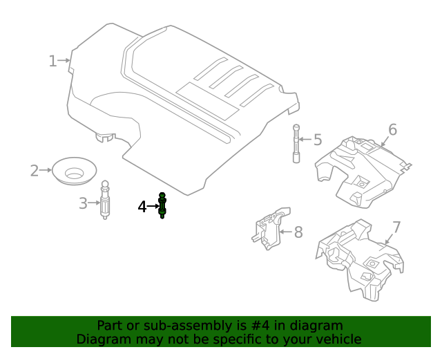 2012-2023 Land Rover Engine Cover Ball Stud LR025916 ...