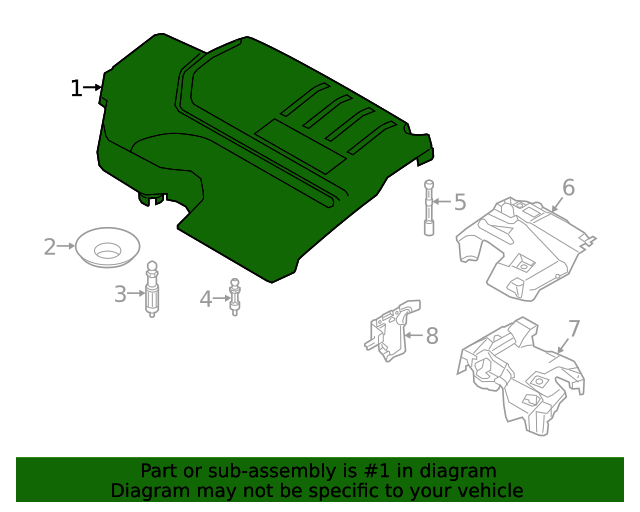 2018-2021 Land Rover Engine Cover LR094077 | OEM Parts Online