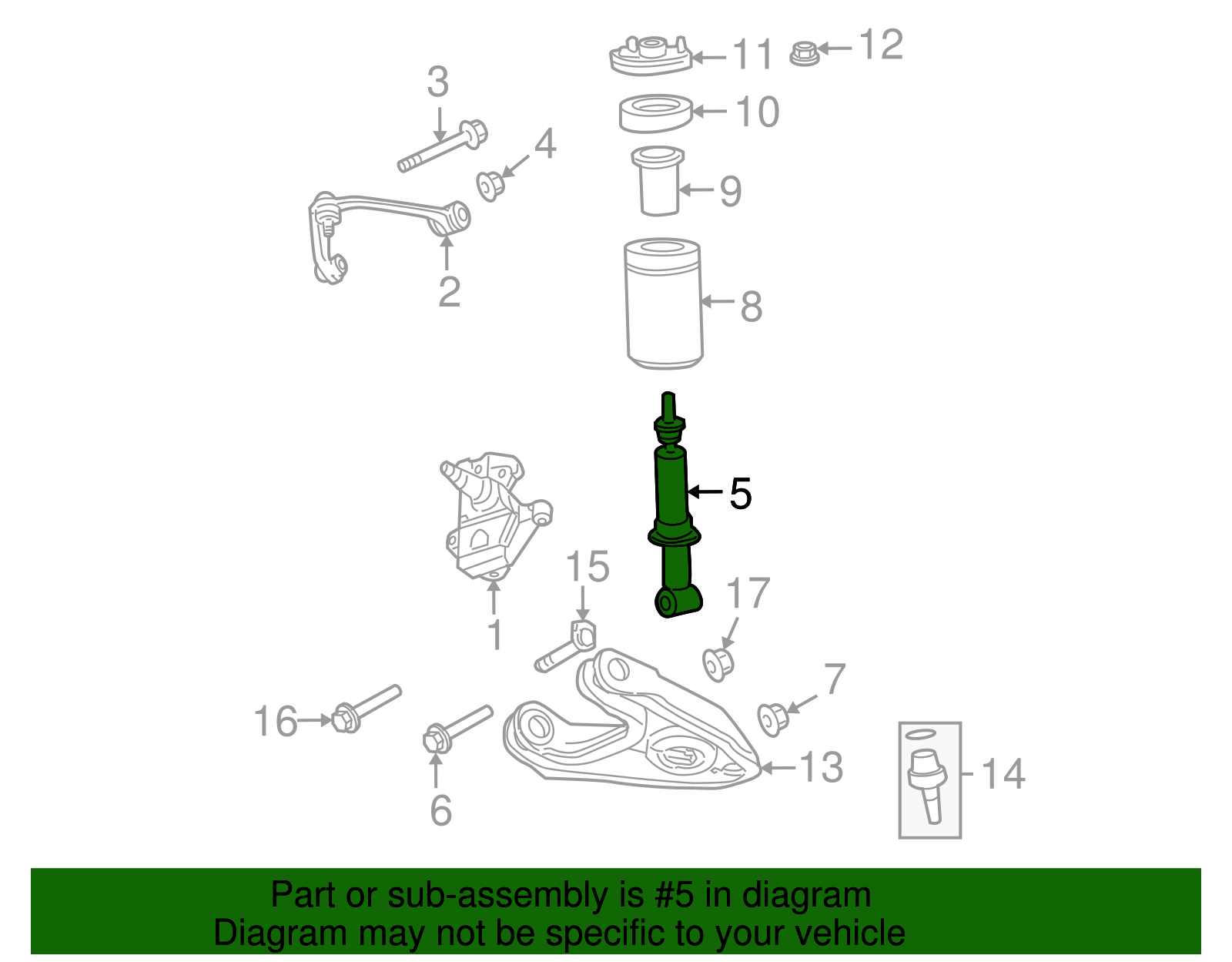 ASH-1044 - Shock Absorber Assembly 2004-2008 Ford | Big 3 Auto Parts