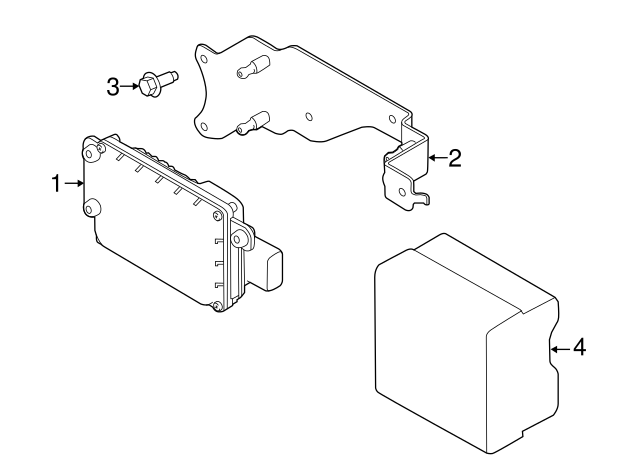 2014-2017 Land Rover Cruise Control Distance Sensor LR062658 ...
