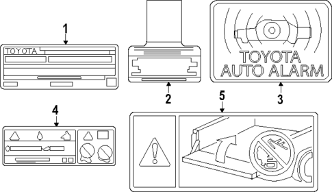 Labels for 2024 Toyota Tacoma | Toyota Parts Center