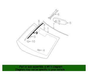 72725-CA010 - Side Molding Fastener 2003-2007 Nissan Murano | Nissan ...