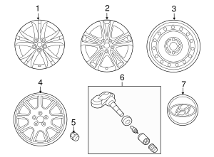2013-2016 Hyundai Genesis Coupe Wheel, Alloy 52910-2M220 | QuirkParts