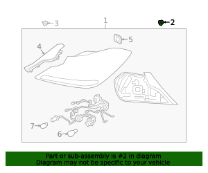 2009-2025 Hyundai Tail Lamp Assembly Nut 92415-3M000 | OEM Parts Online