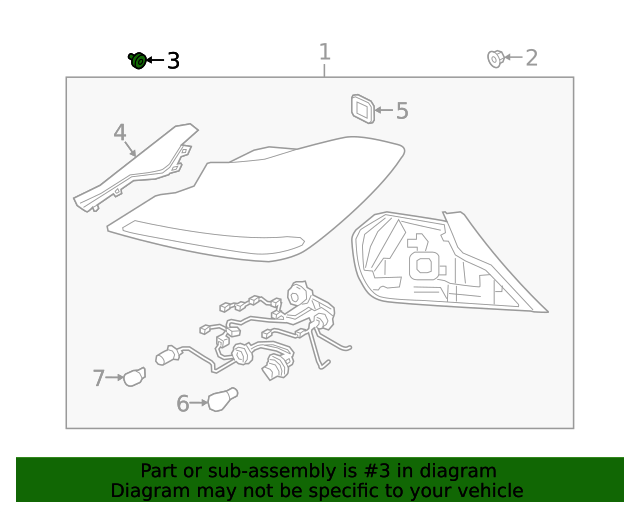 2007-2023 Hyundai Tail Lamp Assembly Clip 92485-2H000 | OEM Parts Online