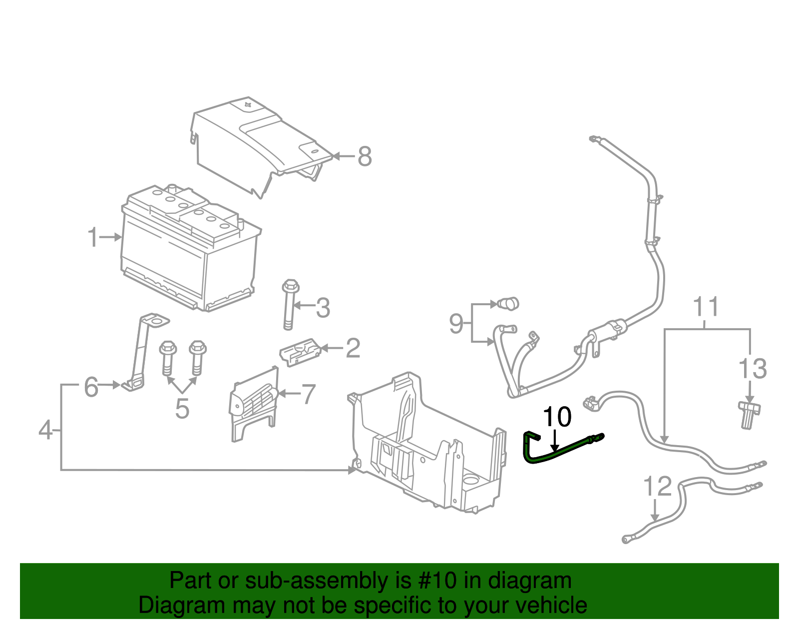 23202765 - Positive Battery Junction Block Cable 2017-2020 Chevrolet ...
