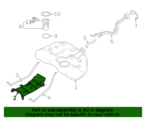 2019-2025 Nissan Altima Tank Shield 17285-6CA0B | Temecula Nissan Parts