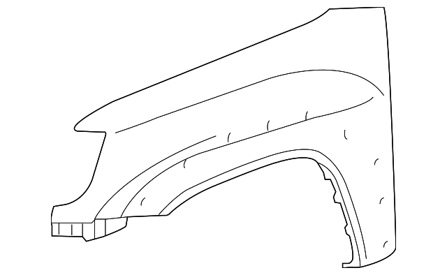 Toyota OEM Fender Part# 53812-04100 | OEM Vehicle Parts