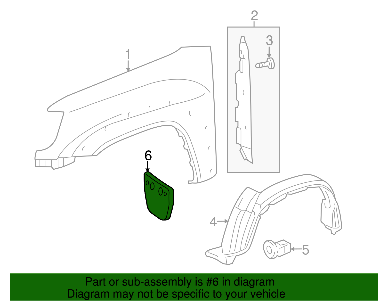 2012-2015 Toyota Tacoma Pad 53851-04060 | Toyota Parts Center