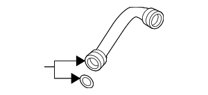 2005-2013 Porsche Outlet Hose 997-106-624-03 | European OEM Parts Direct