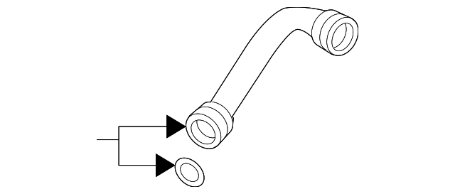 2005-2013 Porsche Outlet Hose 997-106-624-03 | European OEM Parts Direct