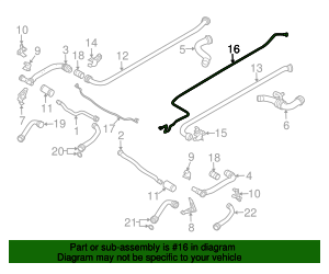 997-106-227-03 - Engine Coolant Pipe 2007-2013 Porsche 911 ...