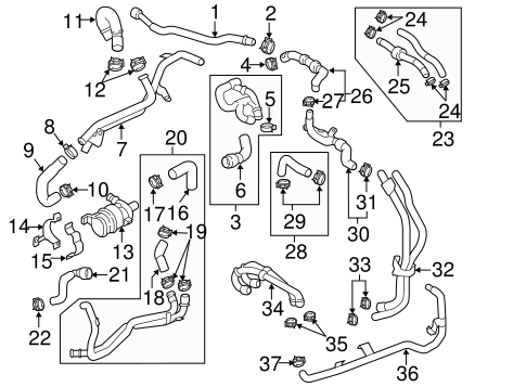 Hoses & Lines for 2016 Porsche Cayenne | Gaudin Porsche Parts