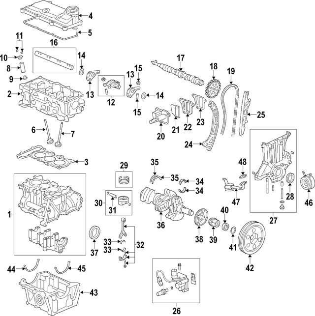 2000-2006 Honda Insight Exhaust Rocker Arms 14624-PHM-000 | Honda ...