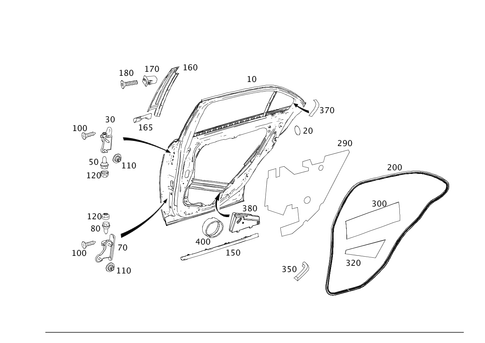 Rear Doors for 2011 Mercedes-Benz E 63 AMG® | Mercedes-Benz USA Parts