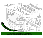 2013-2017 Audi Q5 Spoiler 8R0-807-061-F-GRU | OEM Parts Online