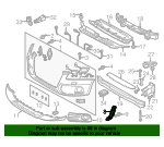 8R0-807-278-C - Side Retainer 2013-2017 Audi Q5 | Audi OEM Parts