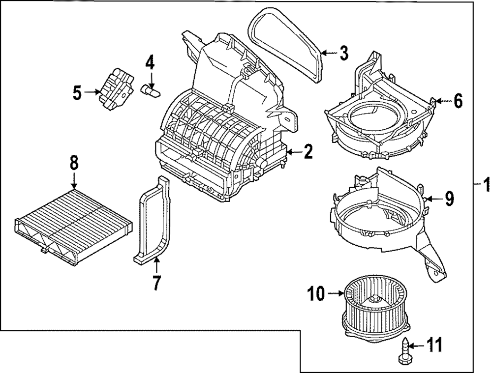 VA56-61-140 - Blower Assembly 2023-2025 Mazda CX-50 | Florida Mazda Parts