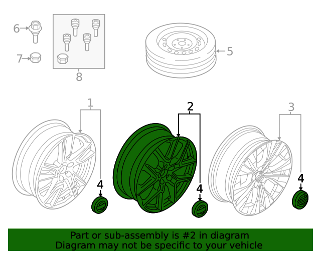 2018-2023 Volvo 19-Inch 5-Double Spoke Matte Black Diamond Cut 31423931 ...