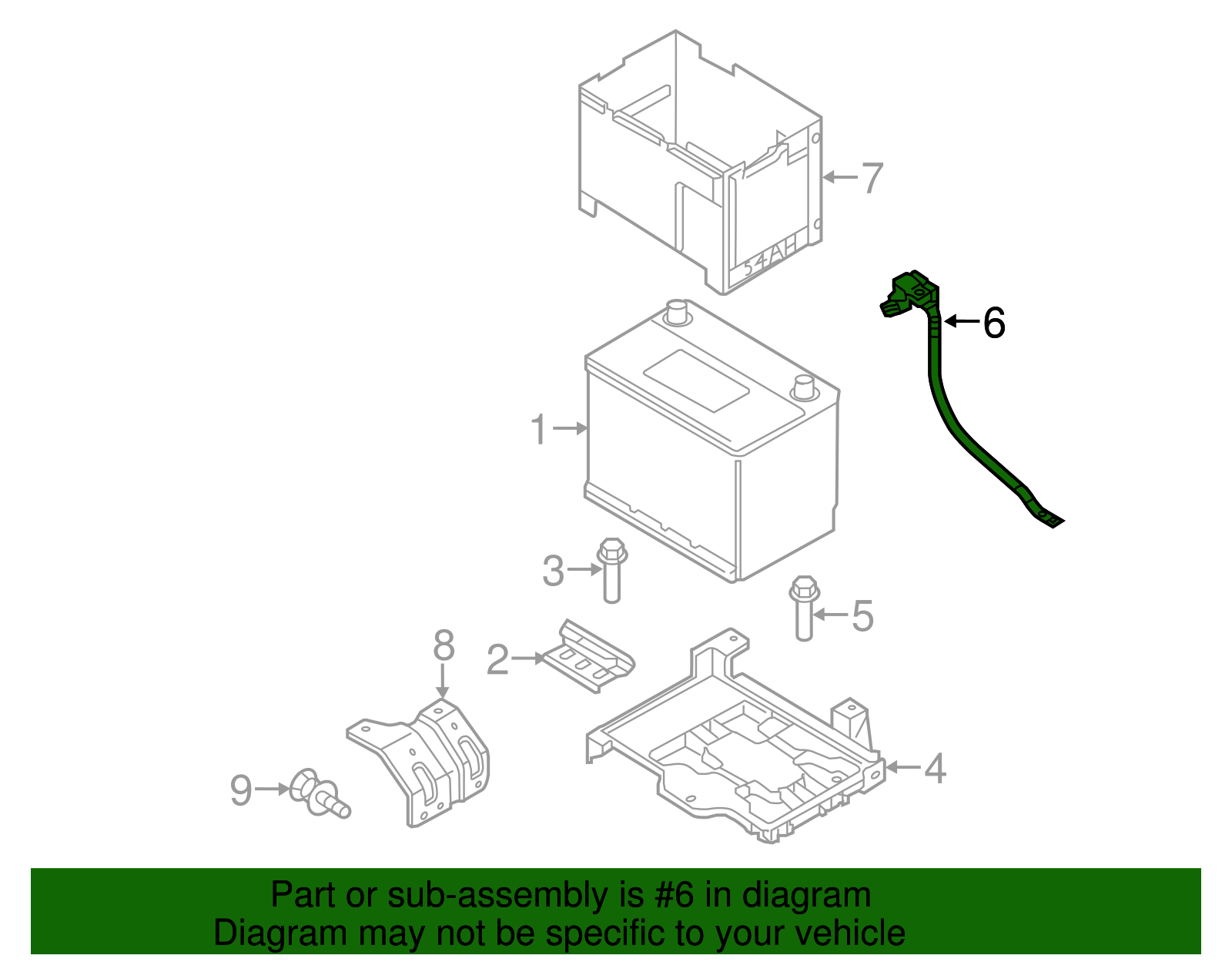 37180 2P110 - Battery Cable 2011-2013 Kia Sorento | Kia Cheap Parts