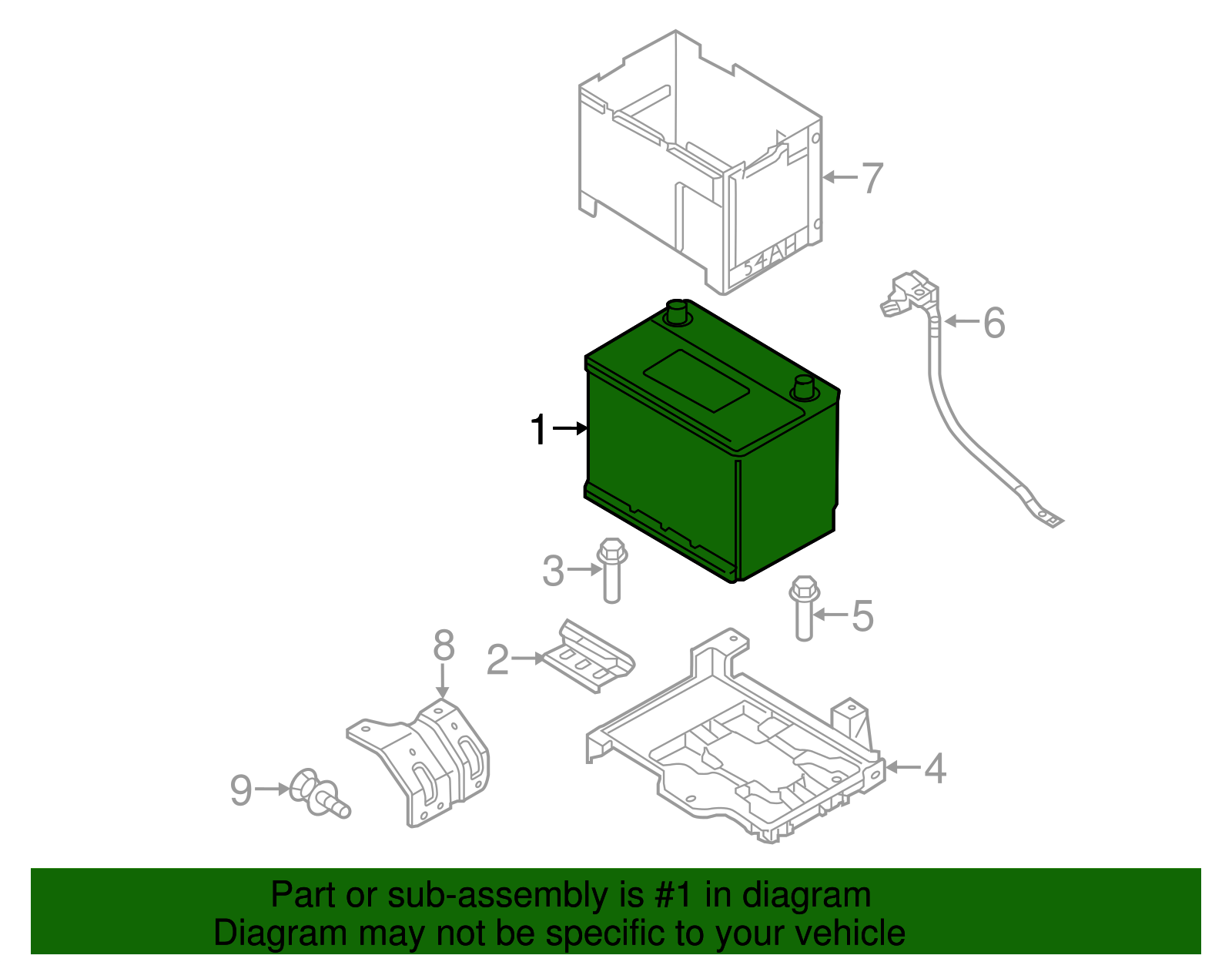 2007-2015 Kia Vehicle Battery 37110-24001U | QuirkParts