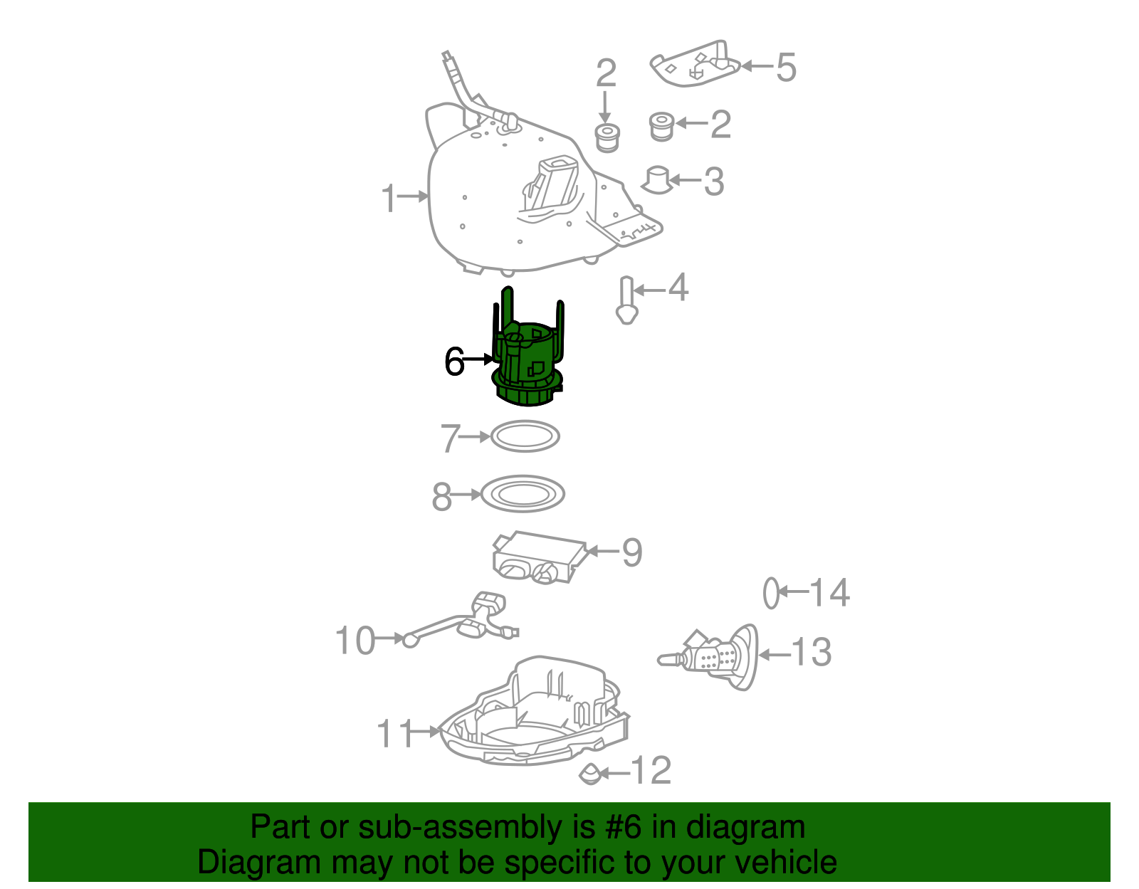 2018-2019 GMC Terrain Emission Reduction Fluid Supply Pump Module Kit ...