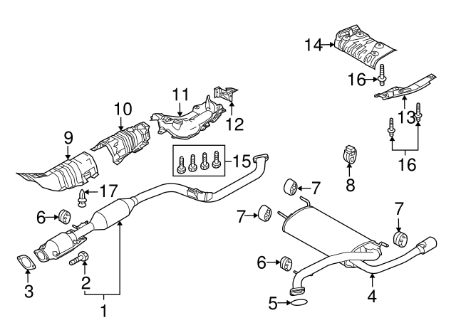 2010-2013 Mazda 3 Catalytic Converter lfe42055xb | AutoNationParts.com
