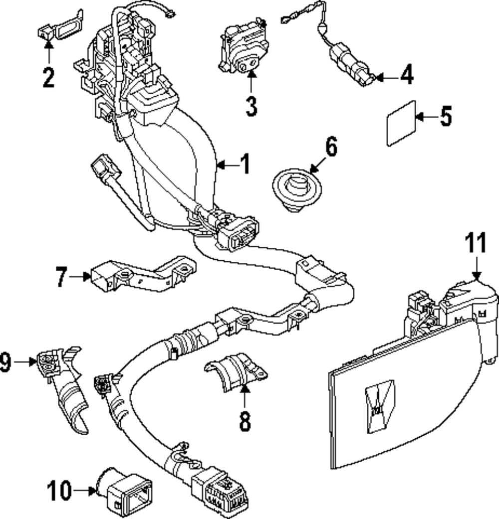 91683-DO040 - Charging Port 2024-2025 Kia EV9 | Kia.Parts Store