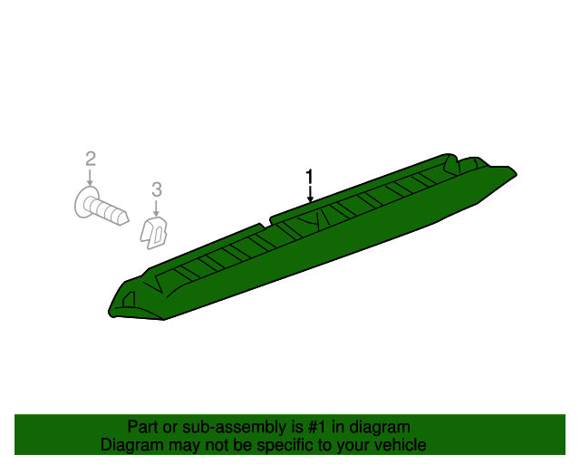 2018-2023 GM High Mount Stop Lamp 84288065 | NewGMParts.com