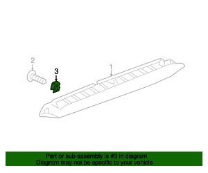 2013-2023 GM High Mount Lamp U-Nut 11516397 | GM Parts Center