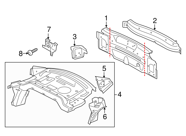 4G5-813-331 - Rear Body Panel 2012-2018 Audi | Audi OEM Parts