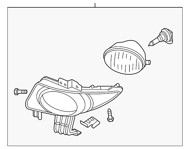 Mazda Fog Lamp Assembly BN8P-51-680A | Auto Parts