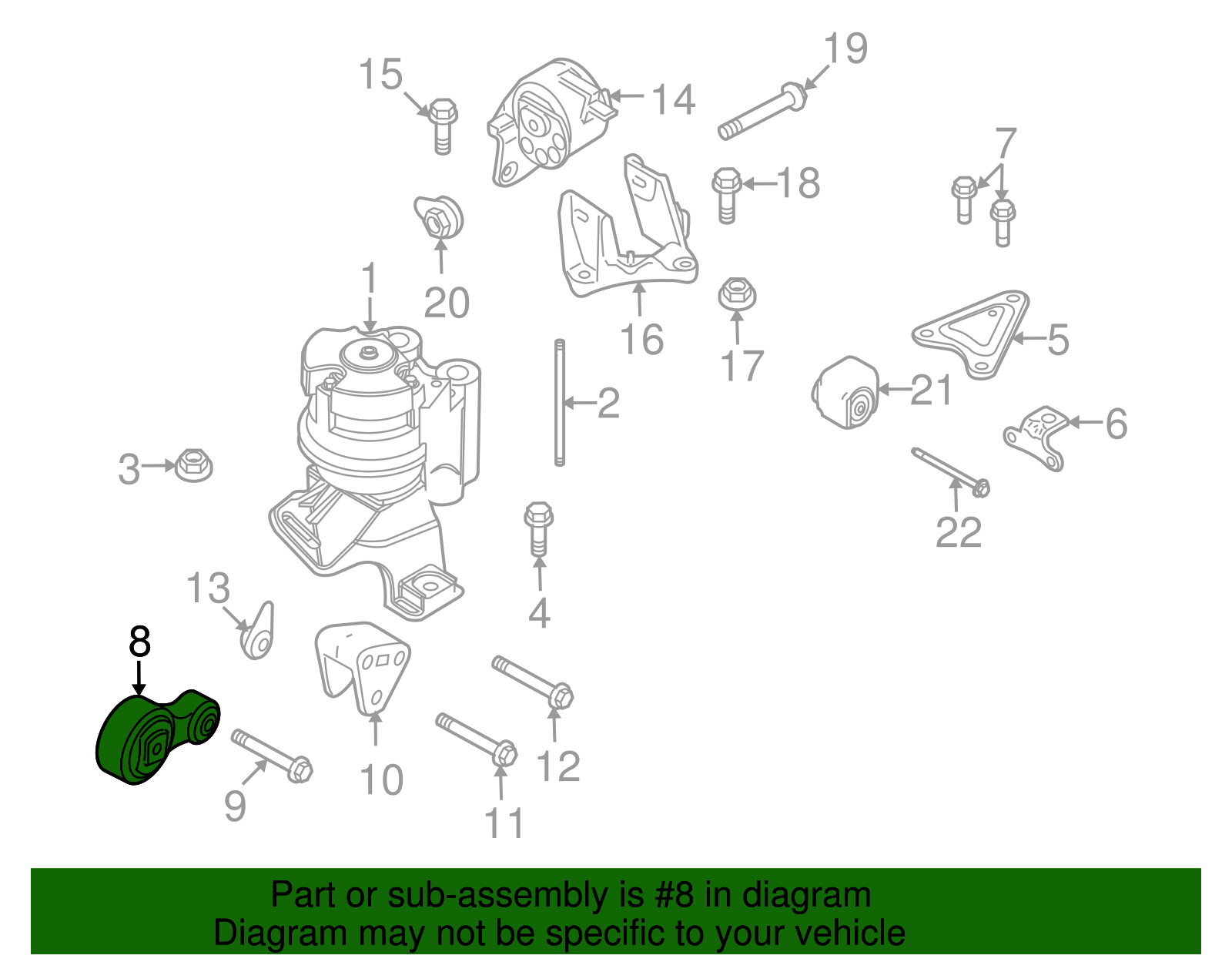 2007-2012 Ford Torque Arm 8H6Z-6068-A | Retail Performance Auto Parts