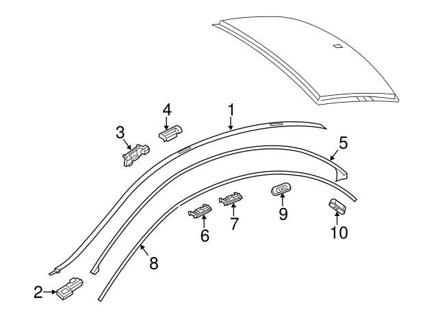117-690-14-00-64 - Water Deflector Mercedes-Benz USA Parts