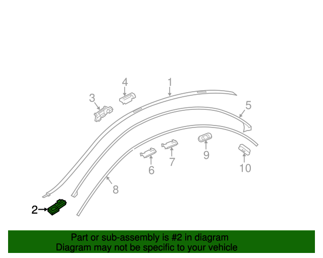 Genuine OEM Drip Molding Clip | 117-991-01-98 | Fits Select 2014-2019 ...