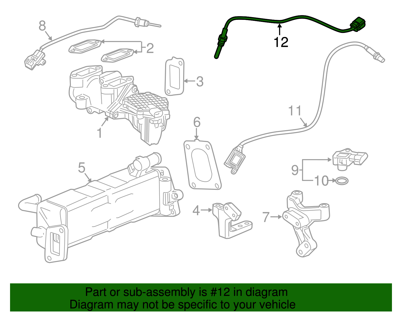 2007-2016 GM Exhaust Temperature Sensor 19418900 | Karl Auto Parts
