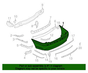 51127142214 - 2005-2008 BMW Bumper Cover (51-12-7-142-214) | BMW of ...