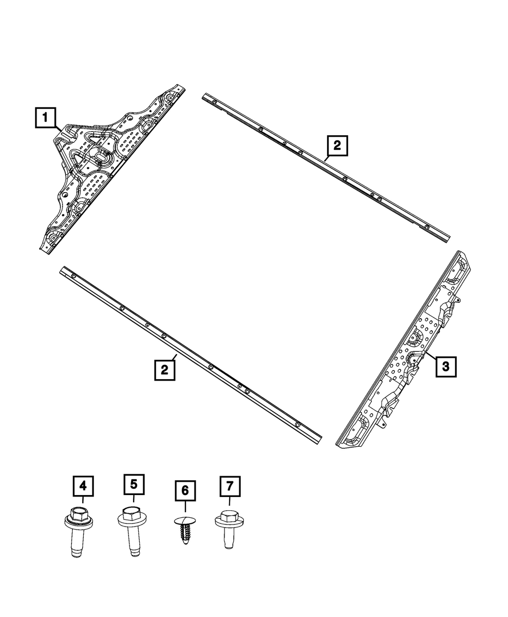2024-2025 Mopar Under-Body Skid Plate, Rear 68588887AB | My Mopar Parts