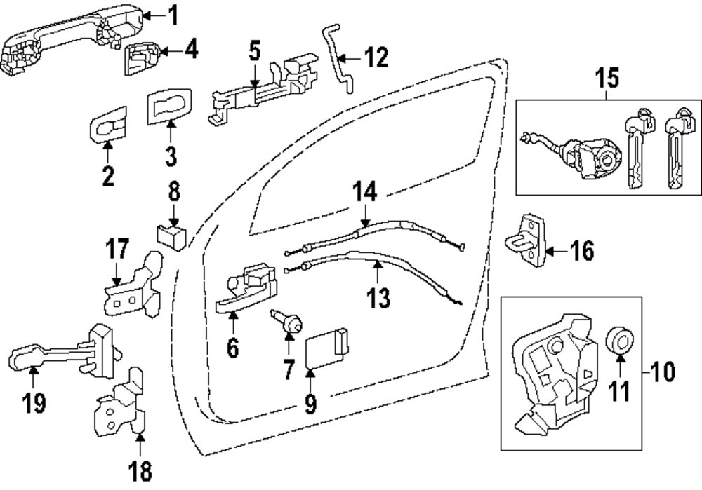 2024 Toyota Tacoma Cylinder & Keys 69052-AK010 | Toyota San Diego Parts