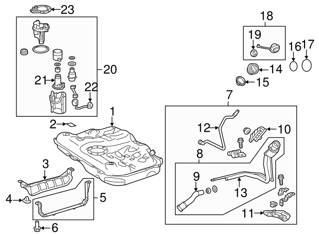 2012-2015 Toyota Fuel Pump 23220-31370 | Toyota Parts Center